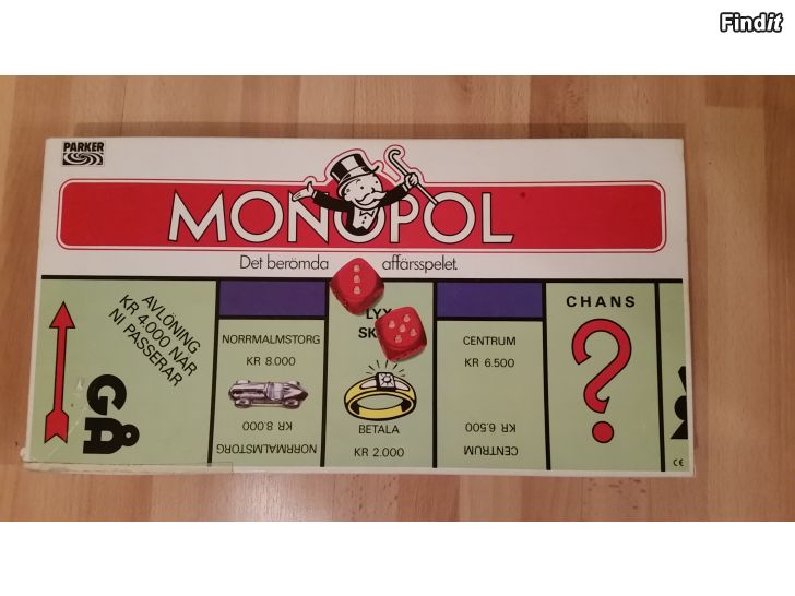Myydään Monopol Original på svenska -20e