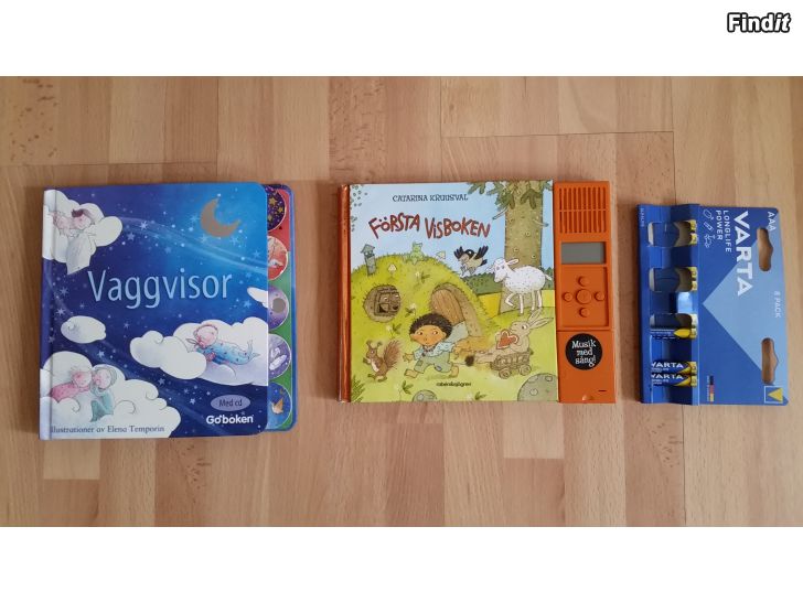 Myydään Första visboken och Vaggvisor