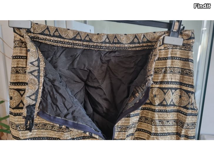 Säljes Upea kulta musta hame naisten vaate mekko